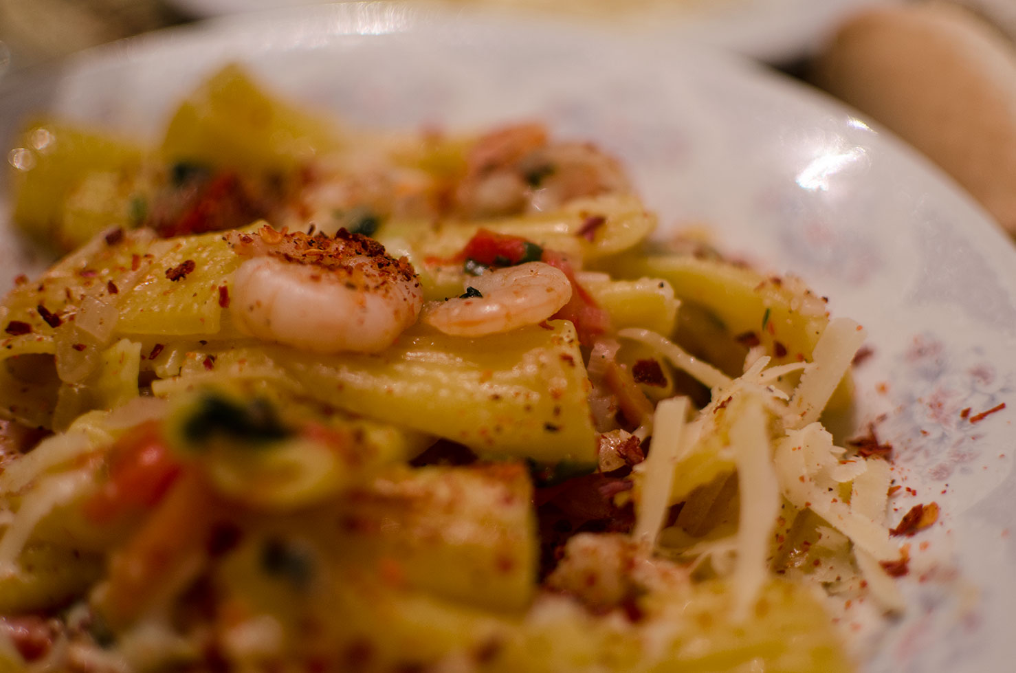 Delicias de ayer y de hoy: Mostachol con camarones