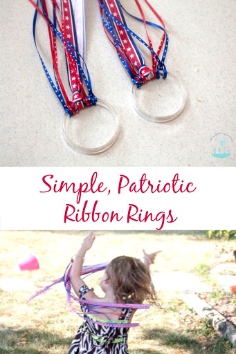 Dancing Ribbon Rings are a Simple Patriotic Craft - Life with Moore Babies