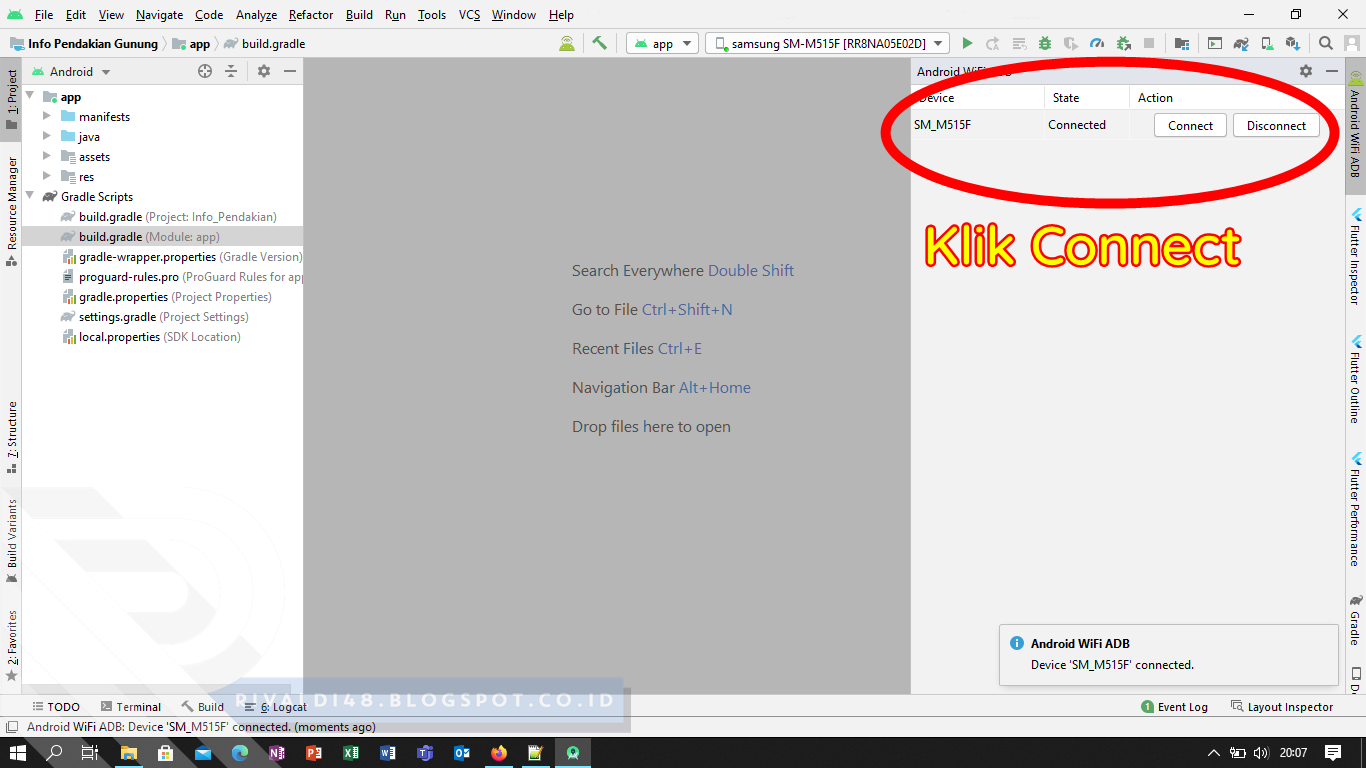 Cara Menjalankan Project Android Studio Tanpa Kabel USB - Rivaldi 48