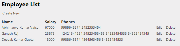 Nested Collection Models in MVC to Add Multiple Phone Numbers - Part 3