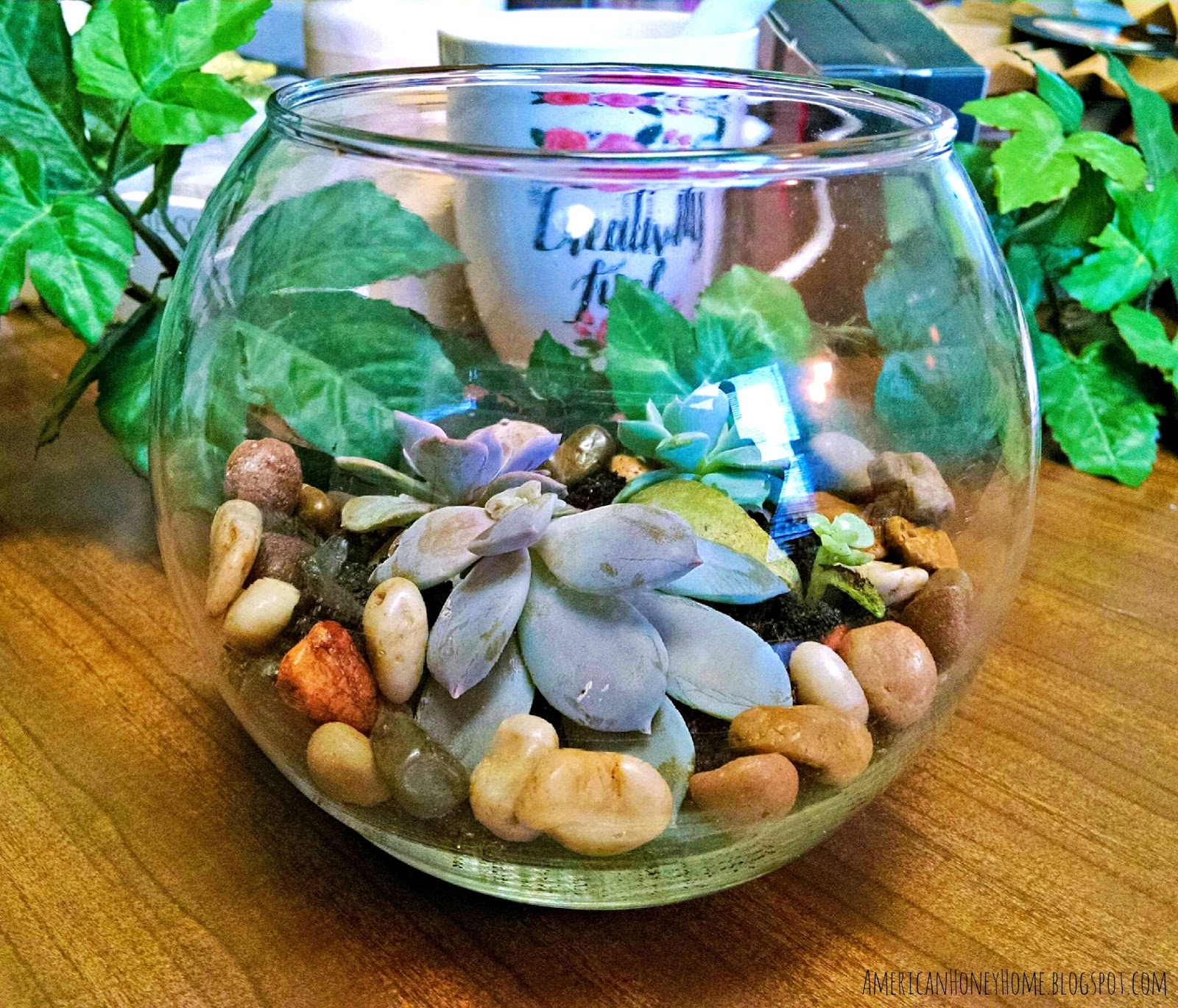 American Honey Home: Dollar Store Terrarium