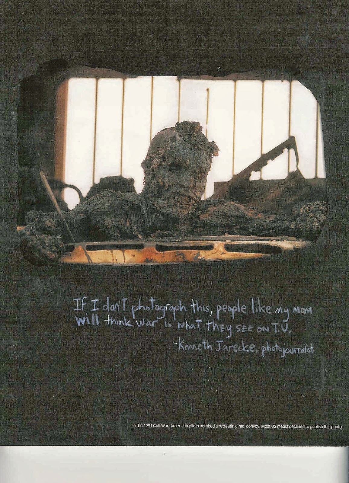 The Death of an Iraqi soldier, Highway of Death, 1991 ~ Nigeria ...