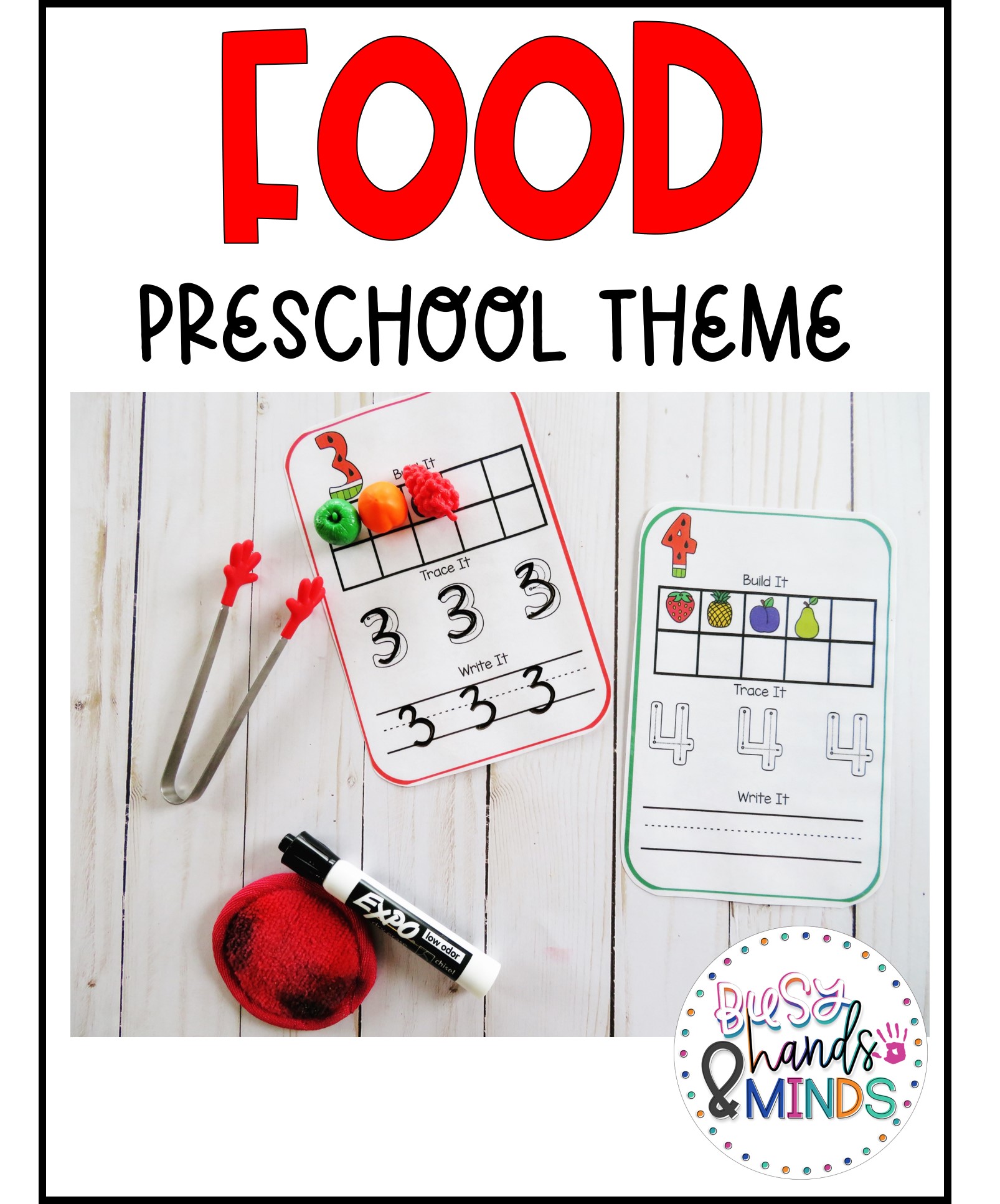 Food and Nutrition Preschool Theme | Busy Hands and Minds