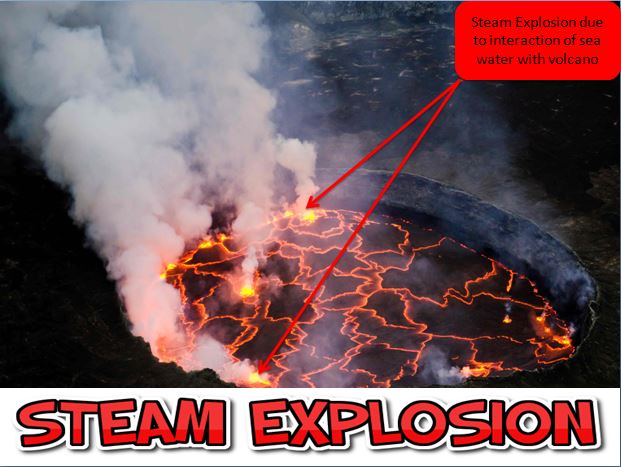 What is steam explosion? Name the processes where steam explosion may ...