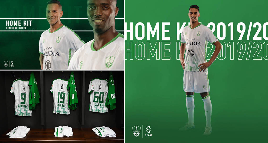 Football teams shirt and kits fan: Al Ahli 2019/20 Home Kits
