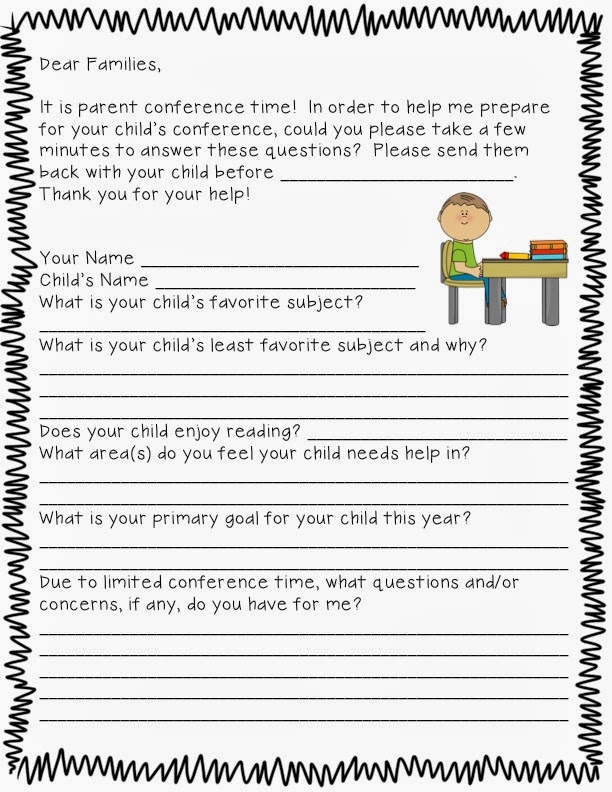 The Second Grade Superkids: Parent-Teacher Conference Resources