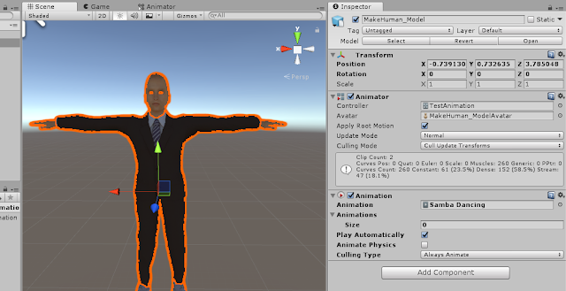 Game Development Guide: Animating the MakeHuman character in Unity