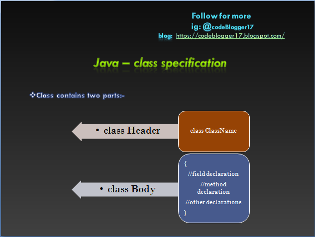 Java class & main() method Java class & main() method