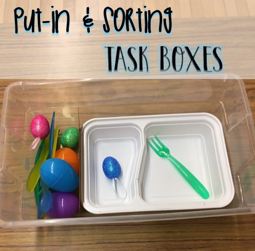 Little Miss Kim's Class: Simple Put-in & Sorting Task Boxes for Special ...