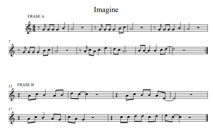 DEPARTAMENTO DE MÚSICA (IES RAMÓN DEL VALLE INCLÁN): IMAGINE DE JOHN LENNON