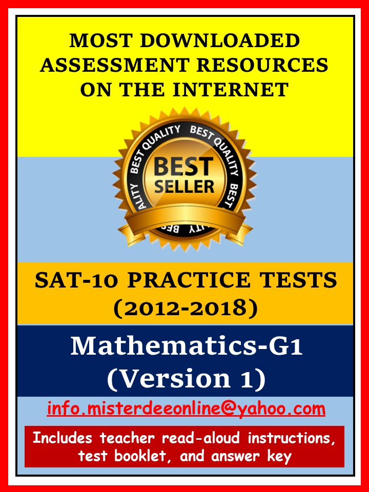 Downloadable SAT-10 Practice Tests for KG, Grade 1, and Grade 2: Grade ...