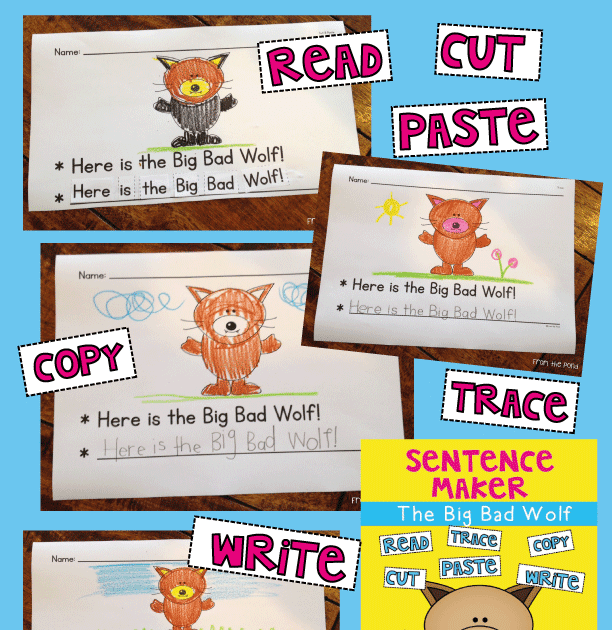 FREE Big Bad Wolf Writing Pages | From the Pond