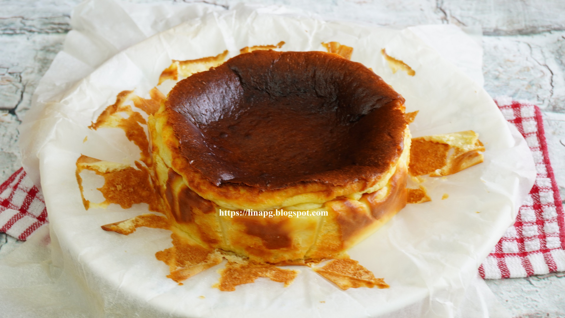 Burnt Cheese Cake Paling Mudah Dan Sedap Guna Blender dan Air Fryer Jer ...