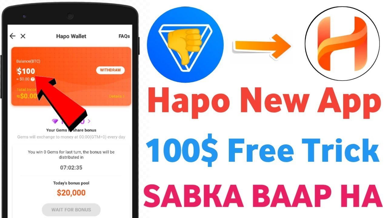 Earn Free Bitcoin by Hapo App 2019 | khoinghieponline2019