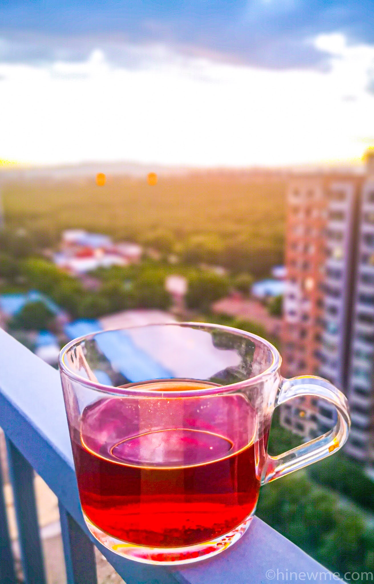 17How to make a Sunset black tea landscape photography