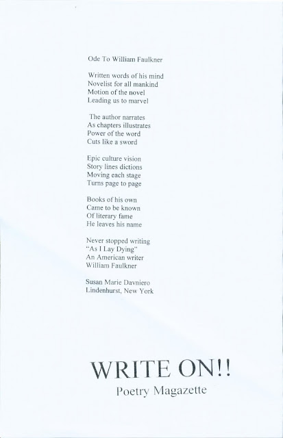 Susan Marie Davniero: Poems on Famous People