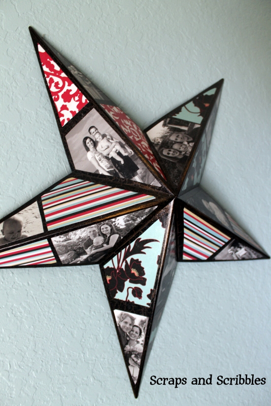 ~Scraps and Scribbles~: Photo Collage Star Tutorial