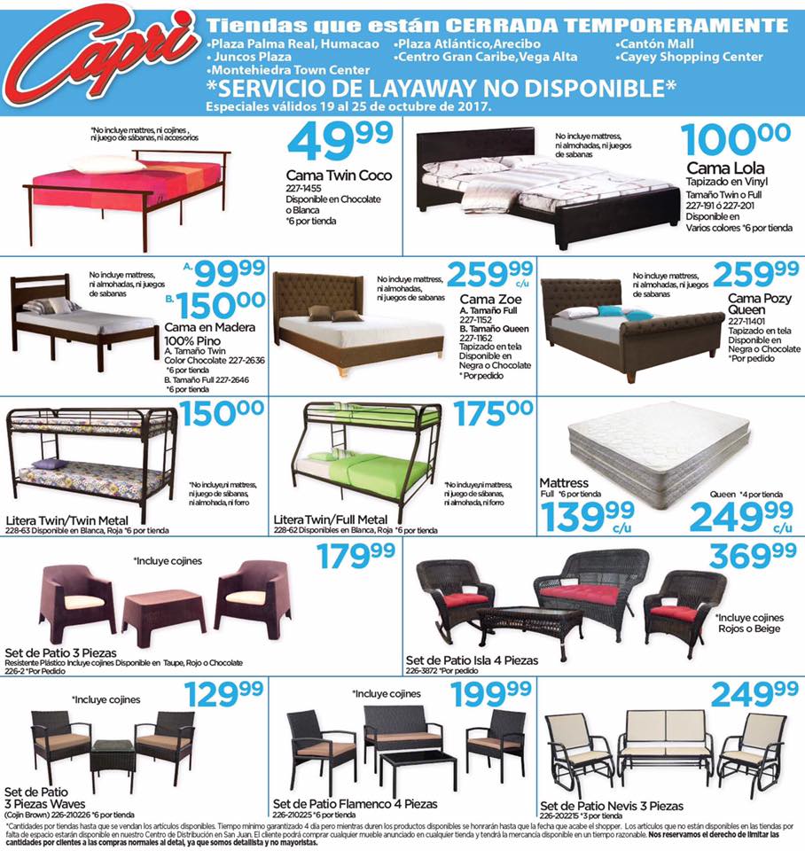 Ahorros Diarios Usando Cupones: En las Tiendas Capri del 19 al 25 de ...