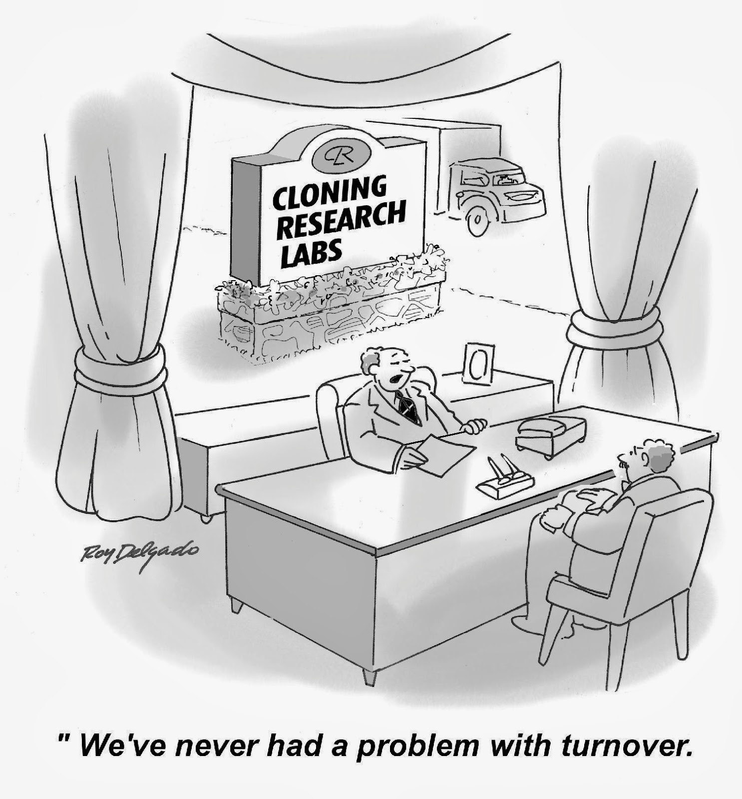 Plum Loco - Roy Delgado: Cloning cartoon - Roy Delgado