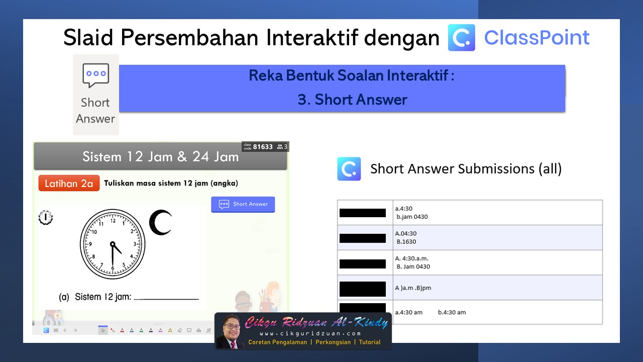 Slaid PowerPoint Interaktif Menggunakan ClassPoint (Bahagian 1)