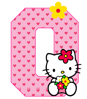 Kits imprimibles gratis : Números Hello Kitty para imprimir