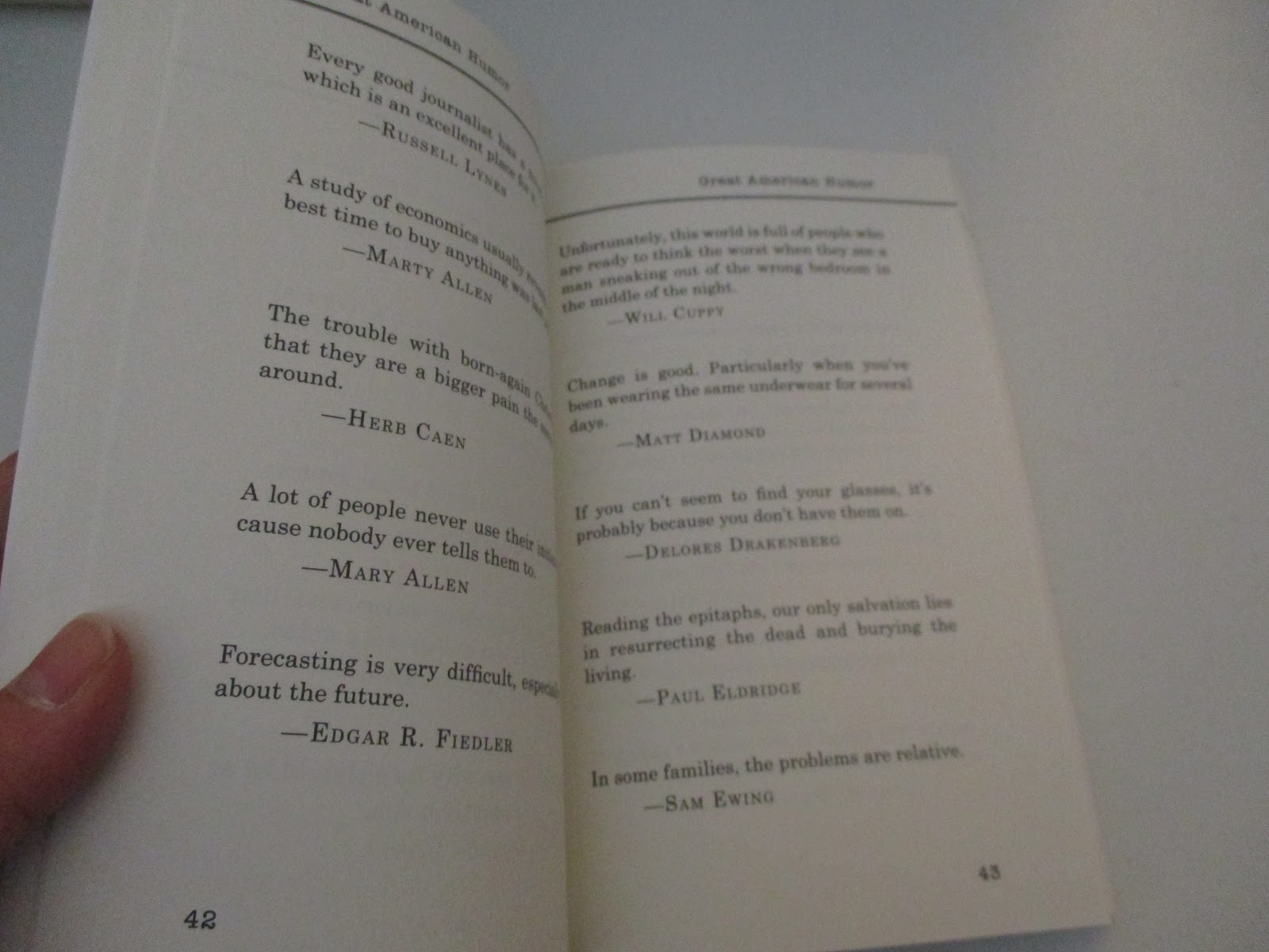 Missy's Product Reviews : Great American Humor 1000 Funny Jokes, Clever ...