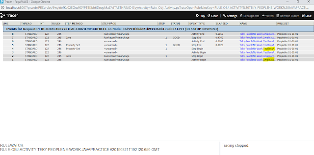 Pega Learnings: How to call activity from Java Step in pega