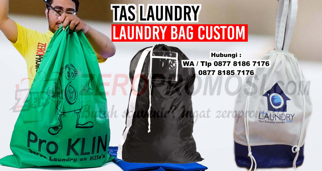 Tas Laundry / Laundry Bag Promosi Custom | zeropromosi | souvenir ...