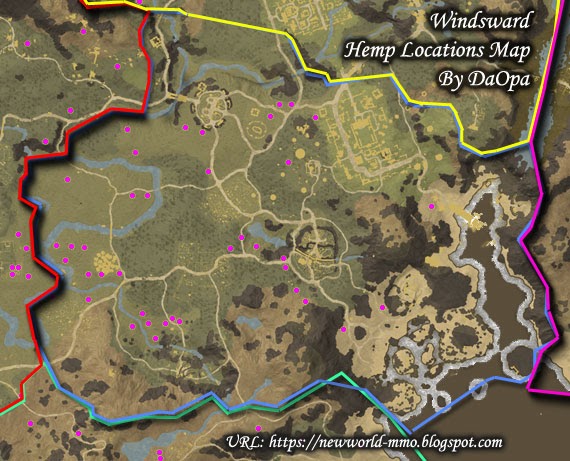 New World: Windsward hemp map