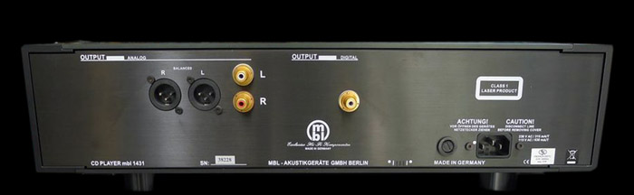 stereonomono - audio Hi Fi Compendium - 14 years on-line: MBL 1431 CD ...