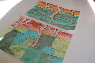 Our Creative Day: Fall Landscape Art Lesson