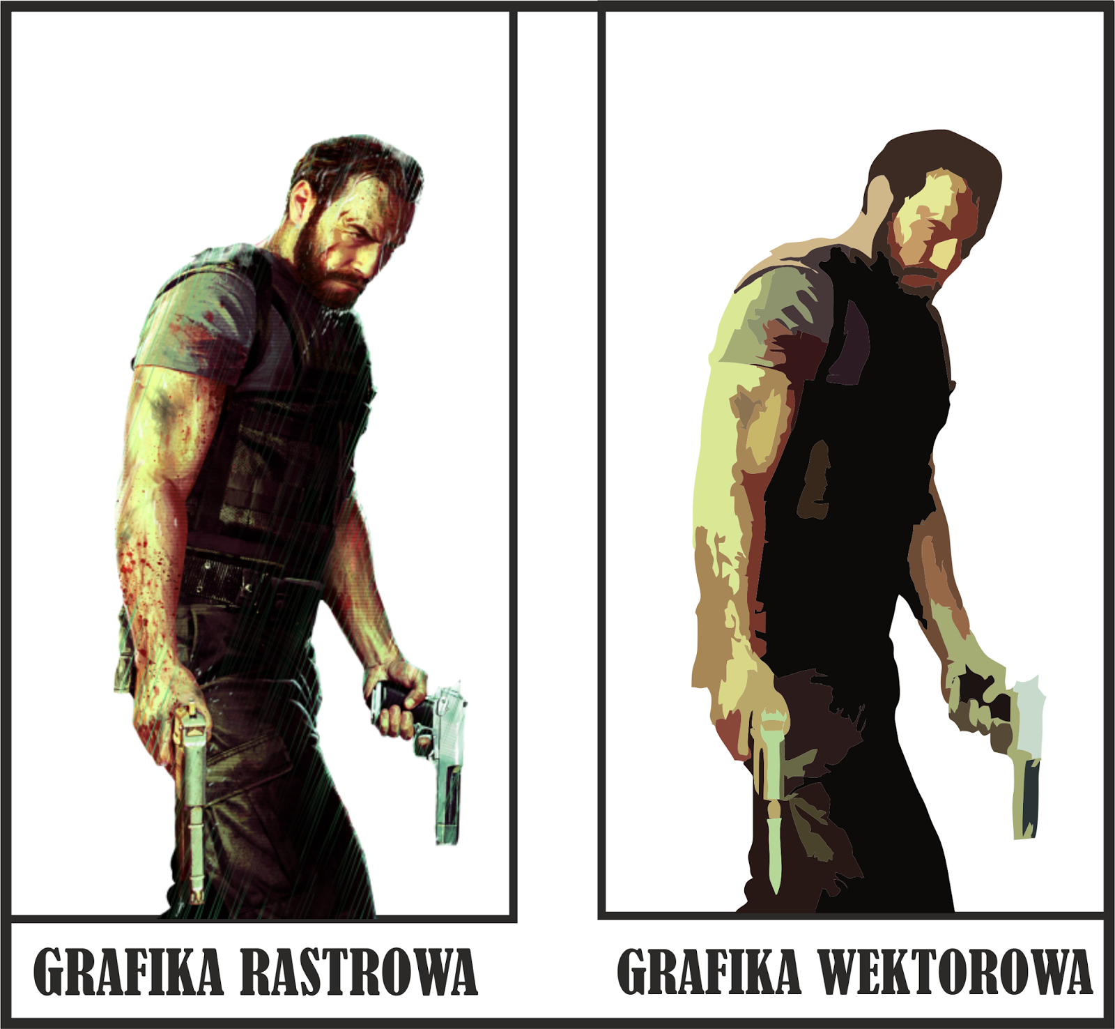 Grafika Szczepan Dolata: GRAFIKA RASTROWA A WEKTOROWA