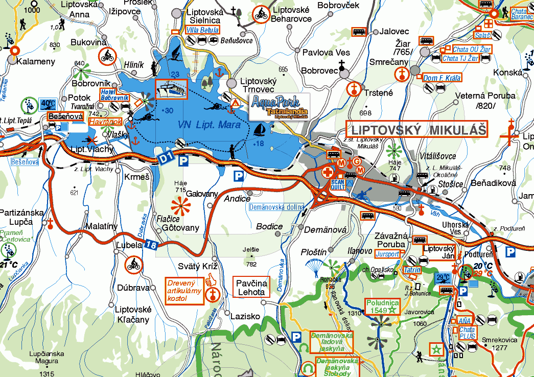 Liptovsky Mikulas map