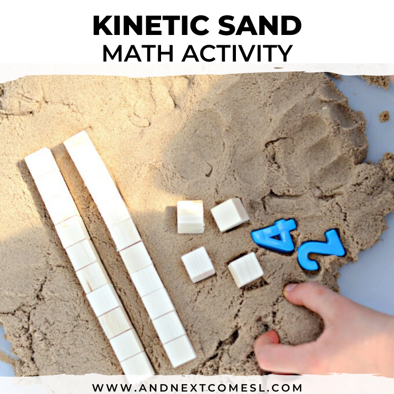 Kinetic Sand Sensory Math Activity | And Next Comes L - Hyperlexia ...