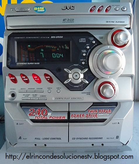 El rincón de soluciones tv - - - -: JVC CA-MXG500 Sub-woofer no funciona.