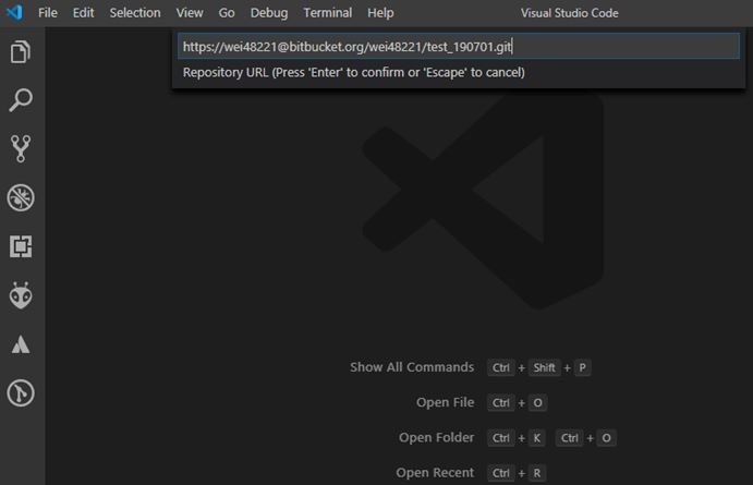 Blog of Wei-Hsiung Huang: How to use Bitbucket in VS Code