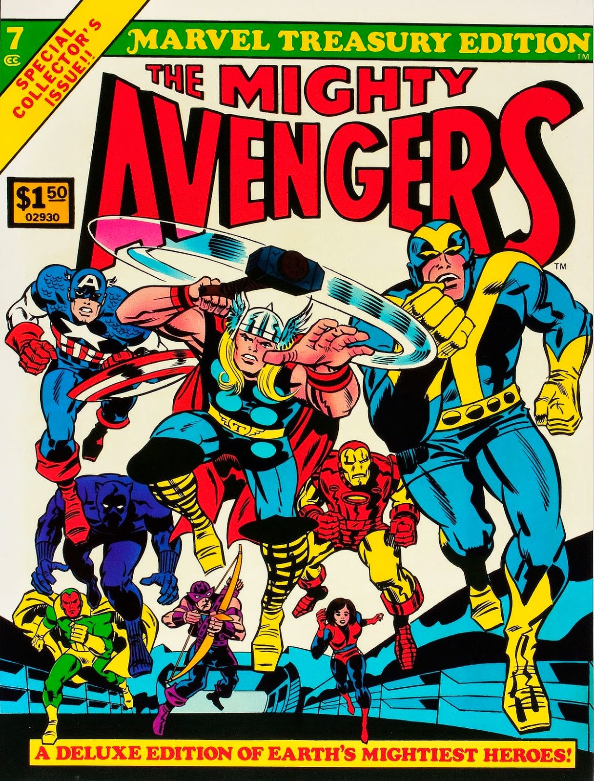 Cap'n's Comics: Avengers Treasury Cover by Jack Kirby