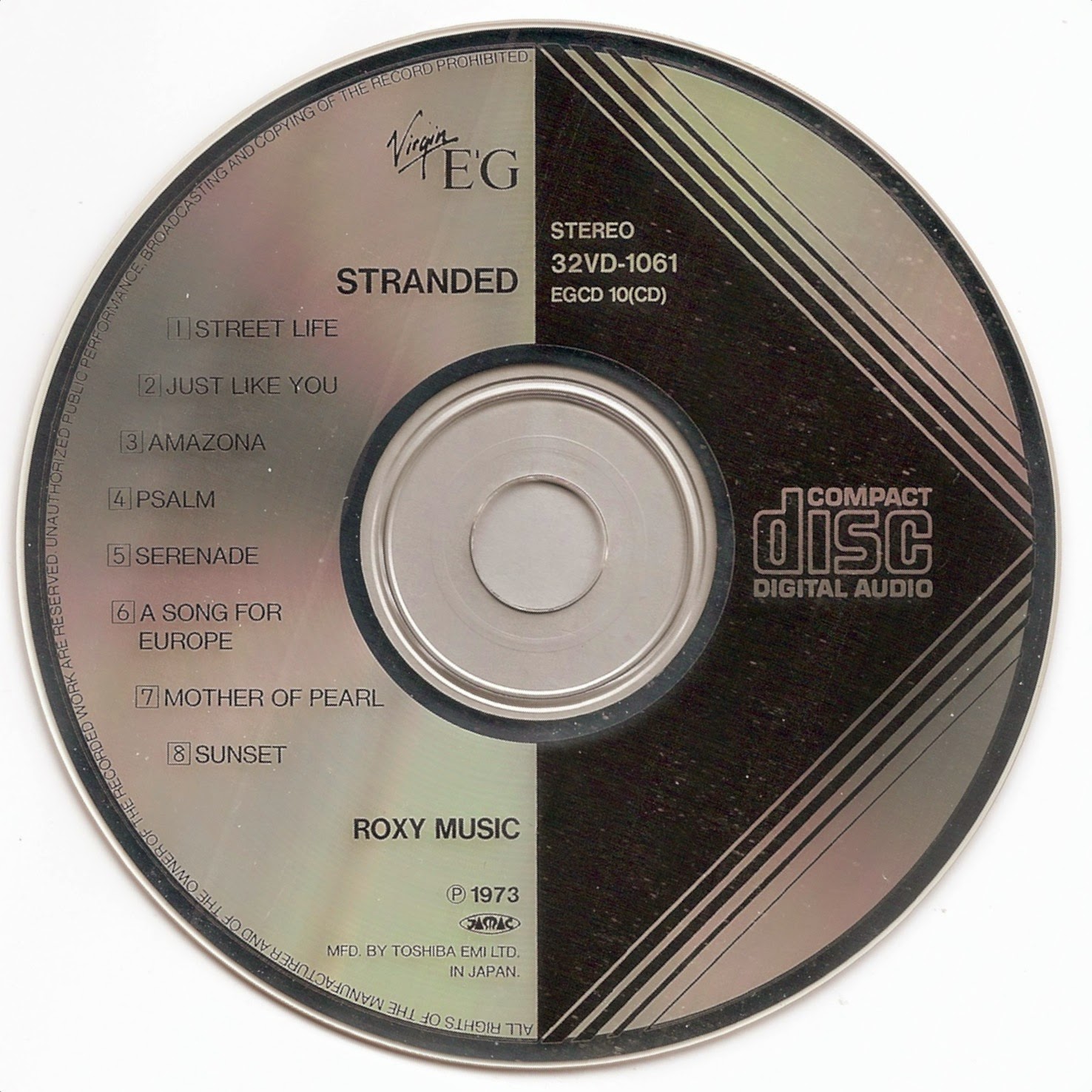 The First Pressing CD Collection: Roxy Music - Stranded