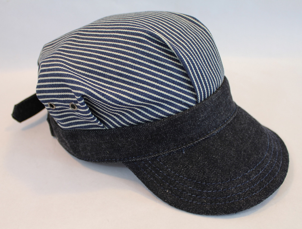 vintage workwear: DENIM BRUIN; BEAR BRAND ENGINEER and WORKMAN CAP SALE