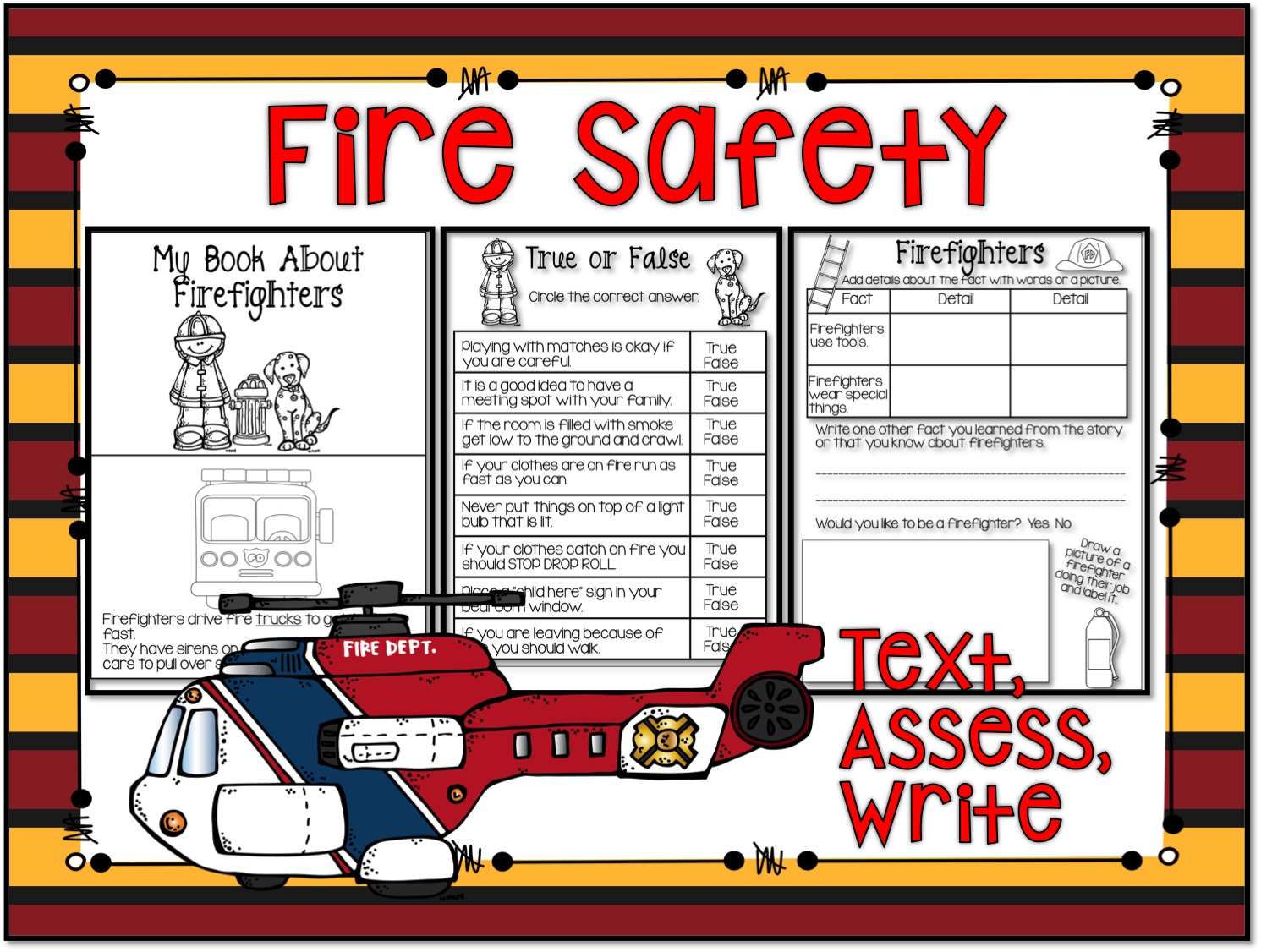 1st Grade Hip Hip Hooray!: Fun with Fire Safety!