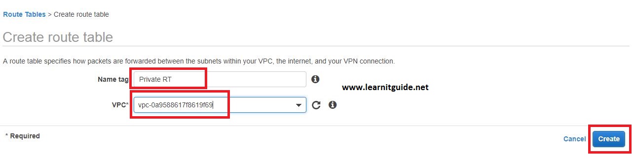 AWS VPC - Create Route Tables and Assign Subnets in AWS