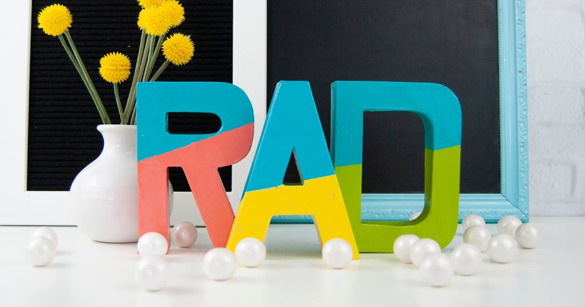 RAD Painted Paper Mache Letters: A Tutorial | Jen Gallacher