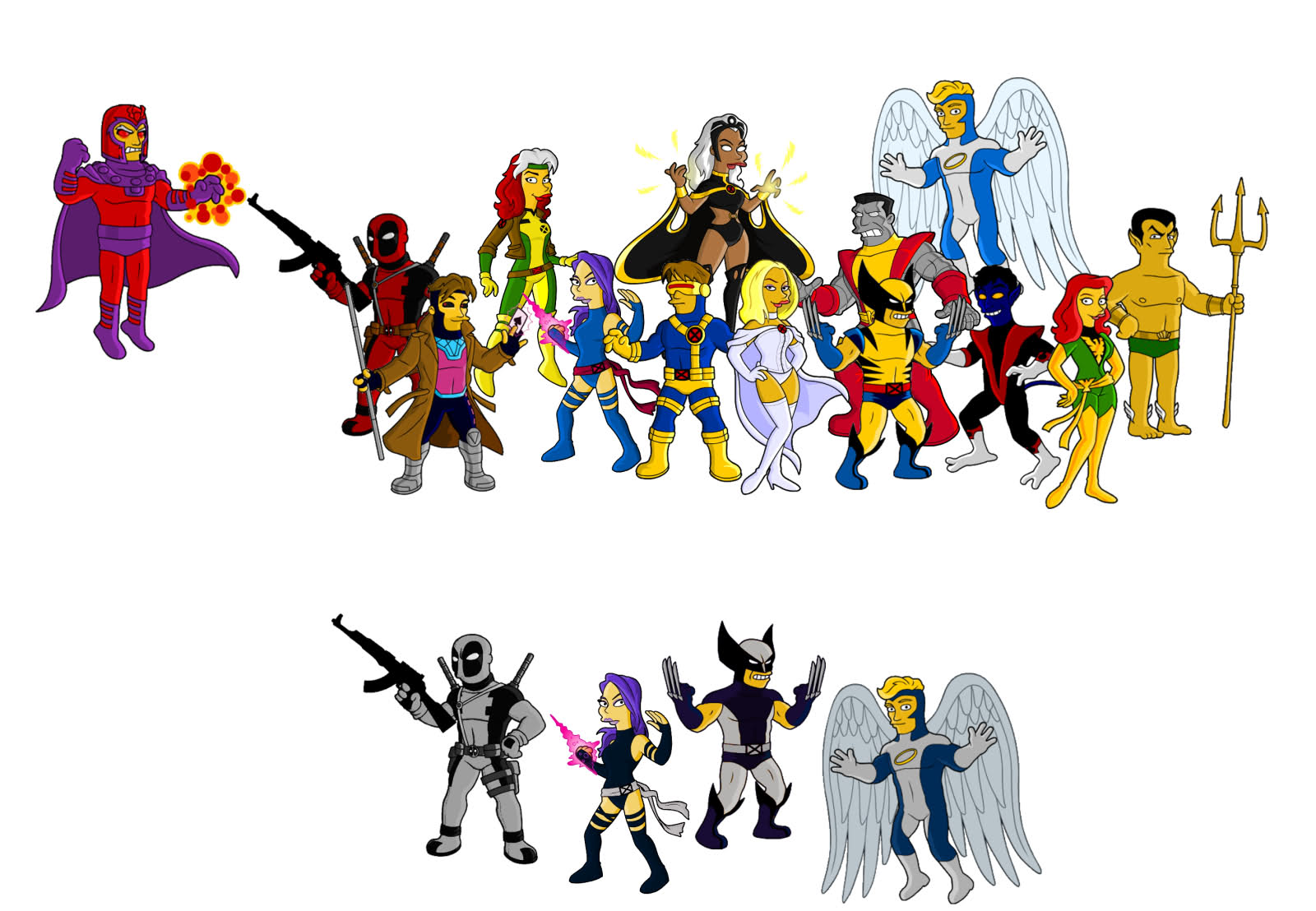 X-MEN GENERATION: Mutantes Simpsonizados