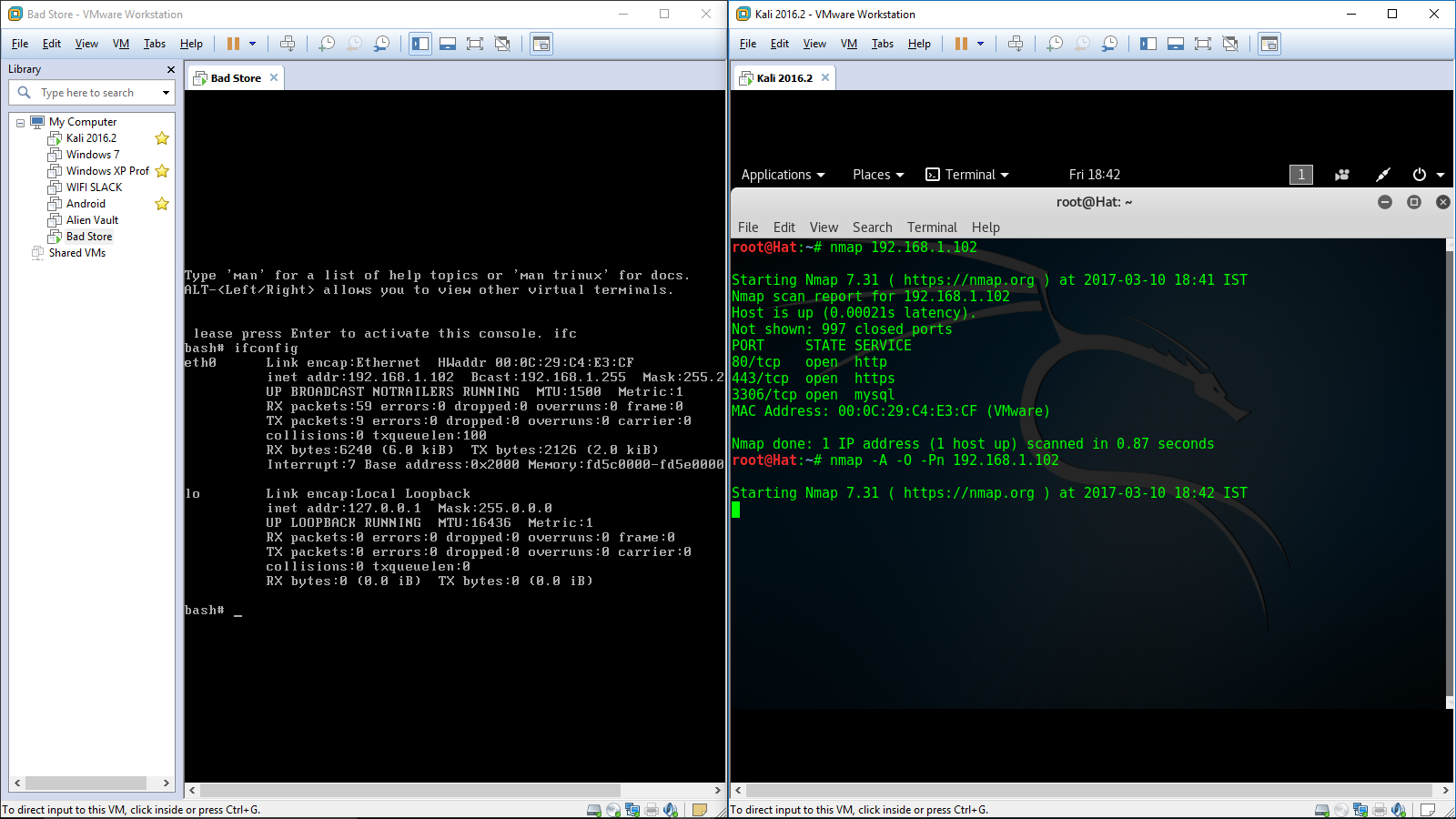 Badstore Vulnerabilities
