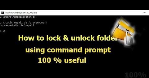 Lock folder (Using CMD)