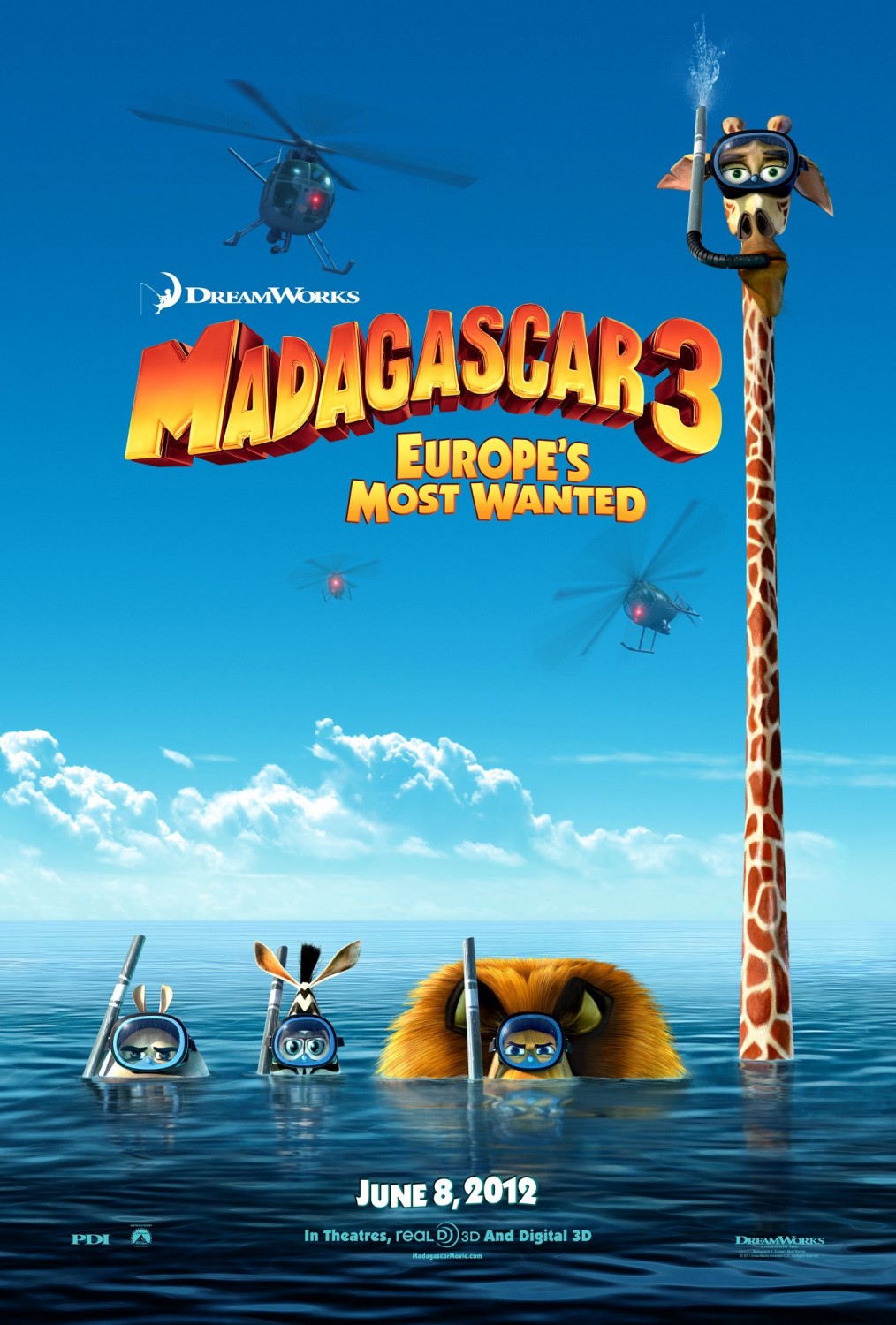 MADAGASCAR 3 EUROPE'S MOST WANTED POSTER | Posterwala