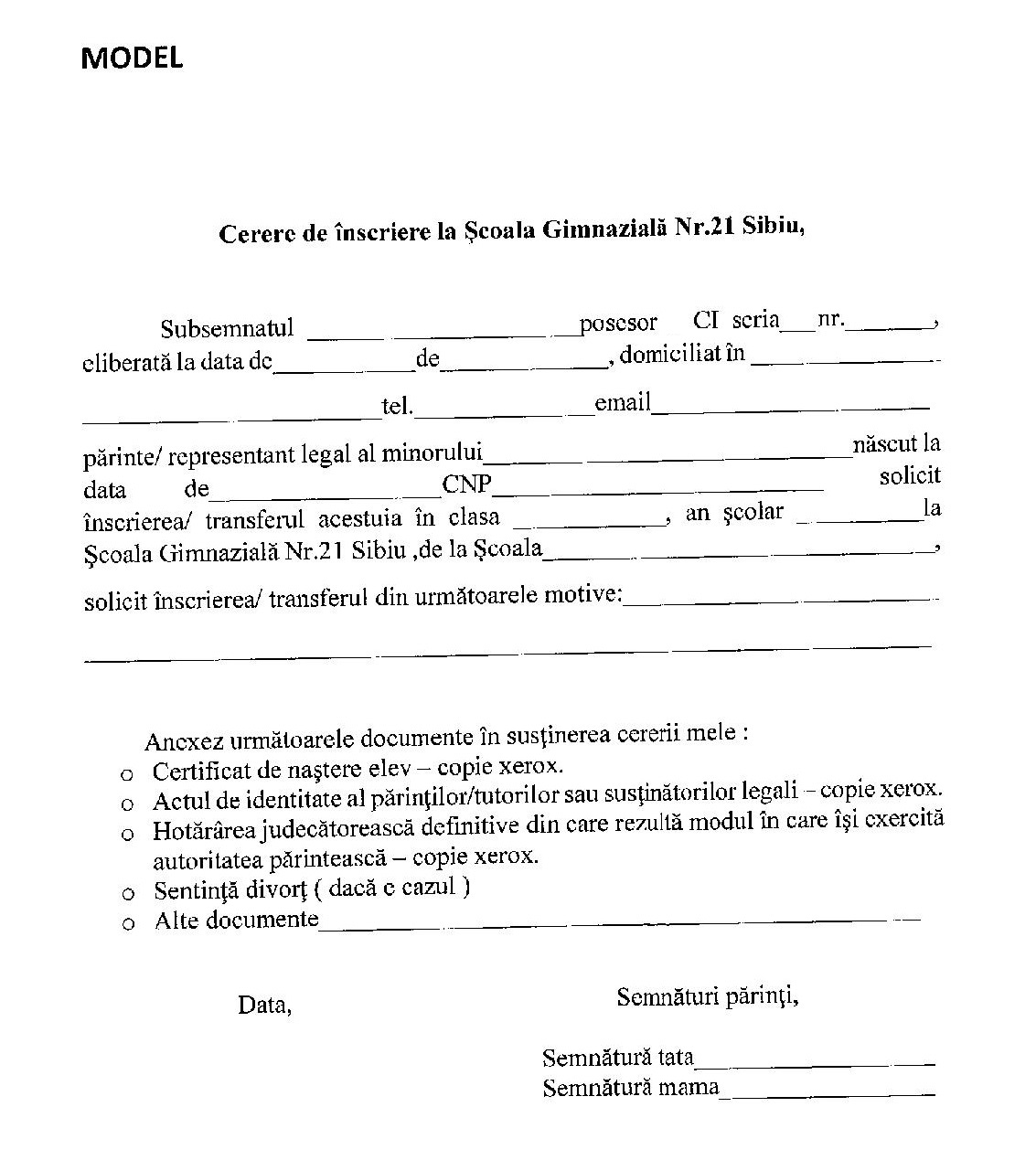 Școala Gimnazială nr. 21 Sibiu: 2020