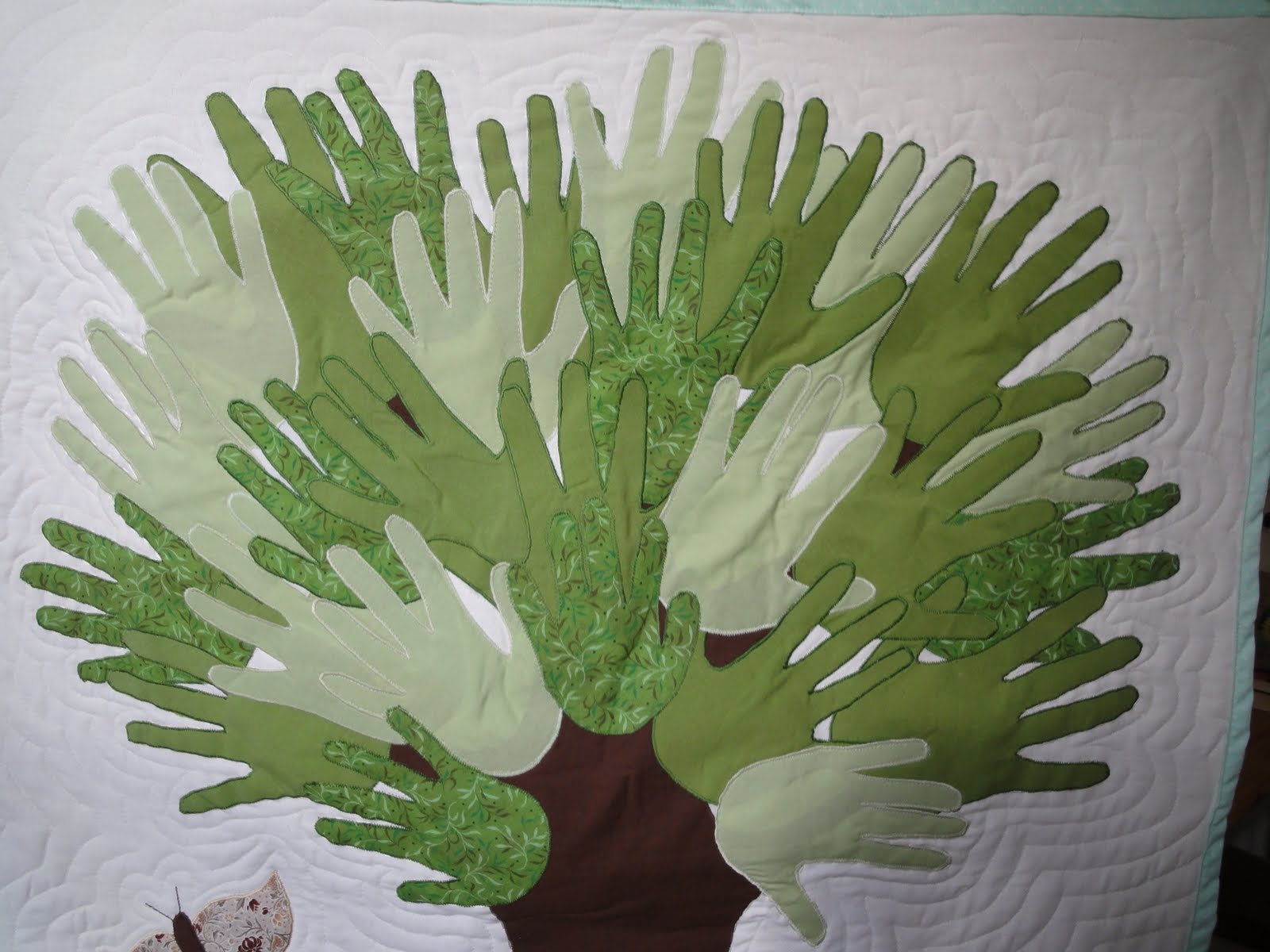 Poppy Fox: Baby Hand Print Quilt