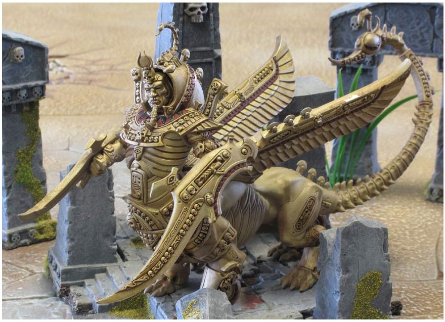 Warhammer Fantasy Battle Tabletop Gaming: Necrosphinx model 360 degrees ...