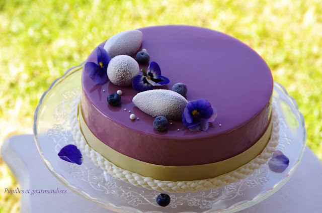 Entremet à la myrtille
